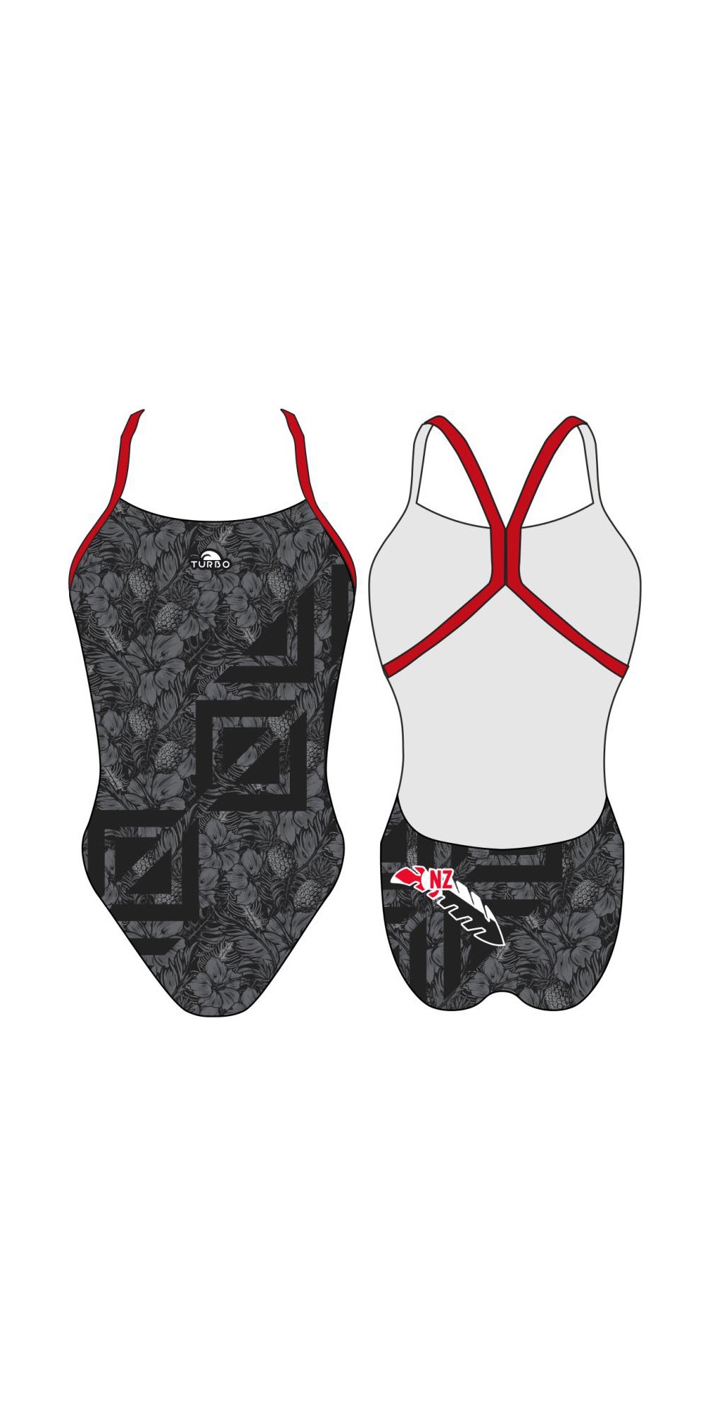Maillot Natation Turbo Femme Energy Rainbow Zig-Zag