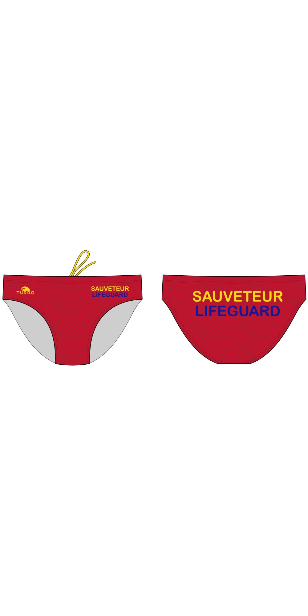 Maillot Water-Polo Turbo Homme Lifeguard Sauveteur (Délais 3 Semaines)