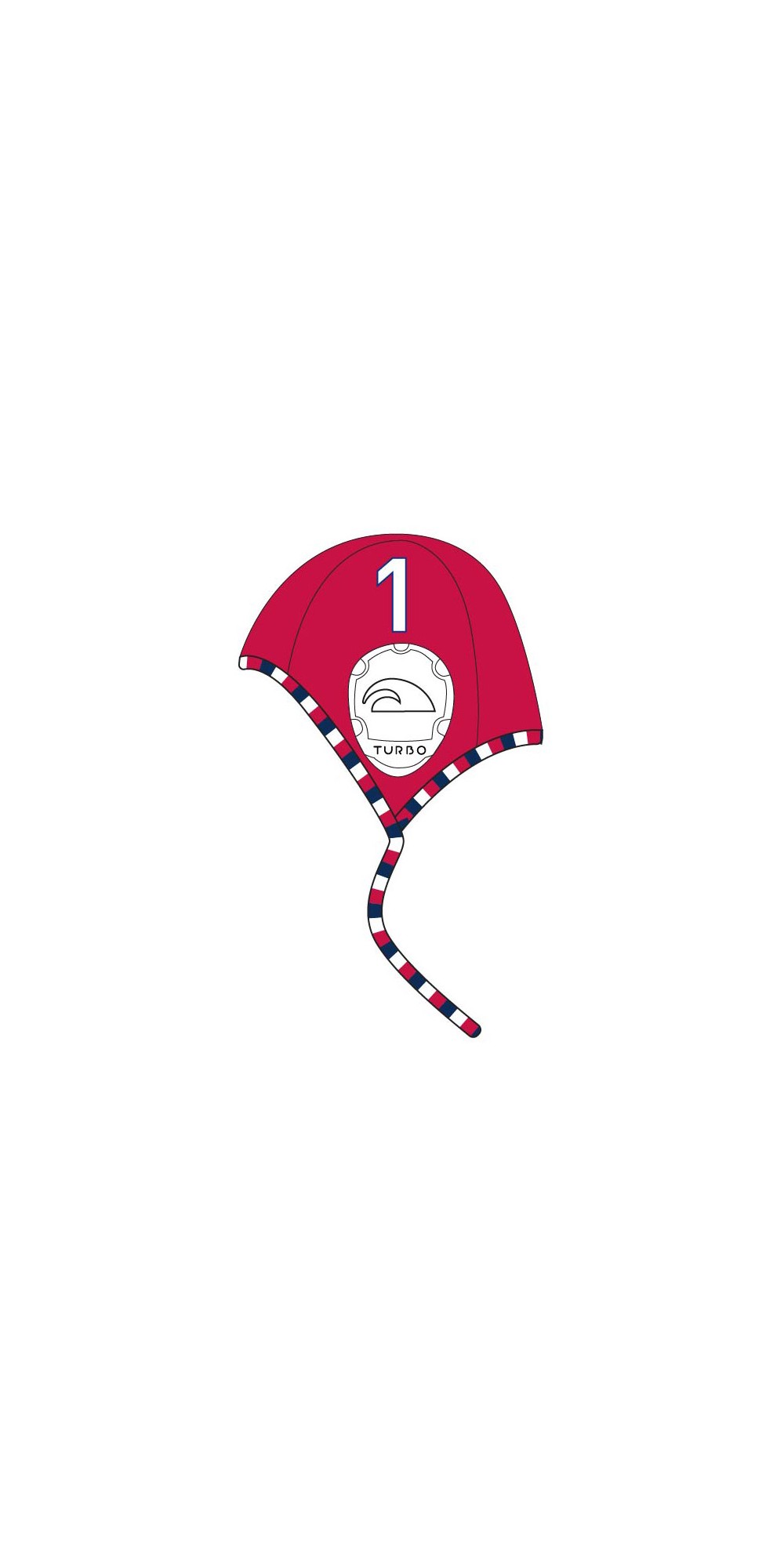 Bonnet Water-Polo Classique France FFN Officiel Rouge Domicile Adulte ...