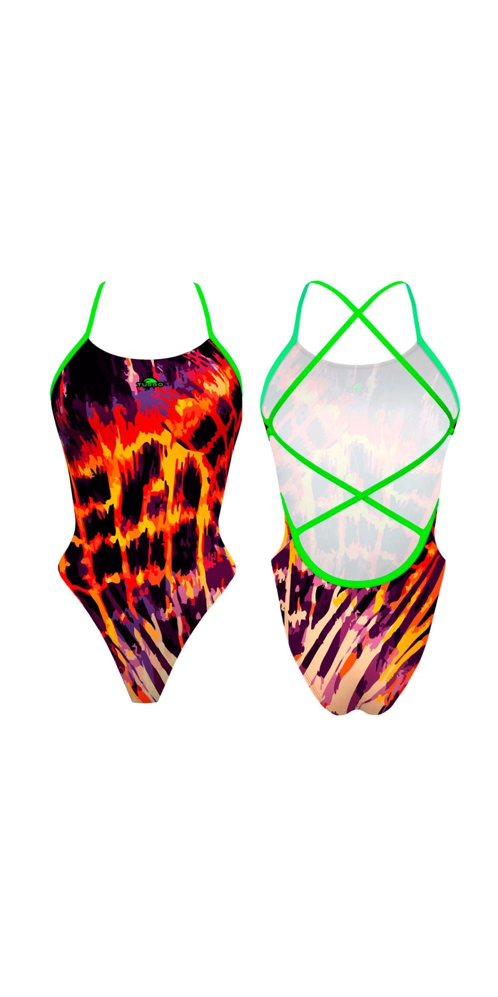 Maillot Natation Turbo Femme Sirène Wild Fire (Délais 3 Semaines)
