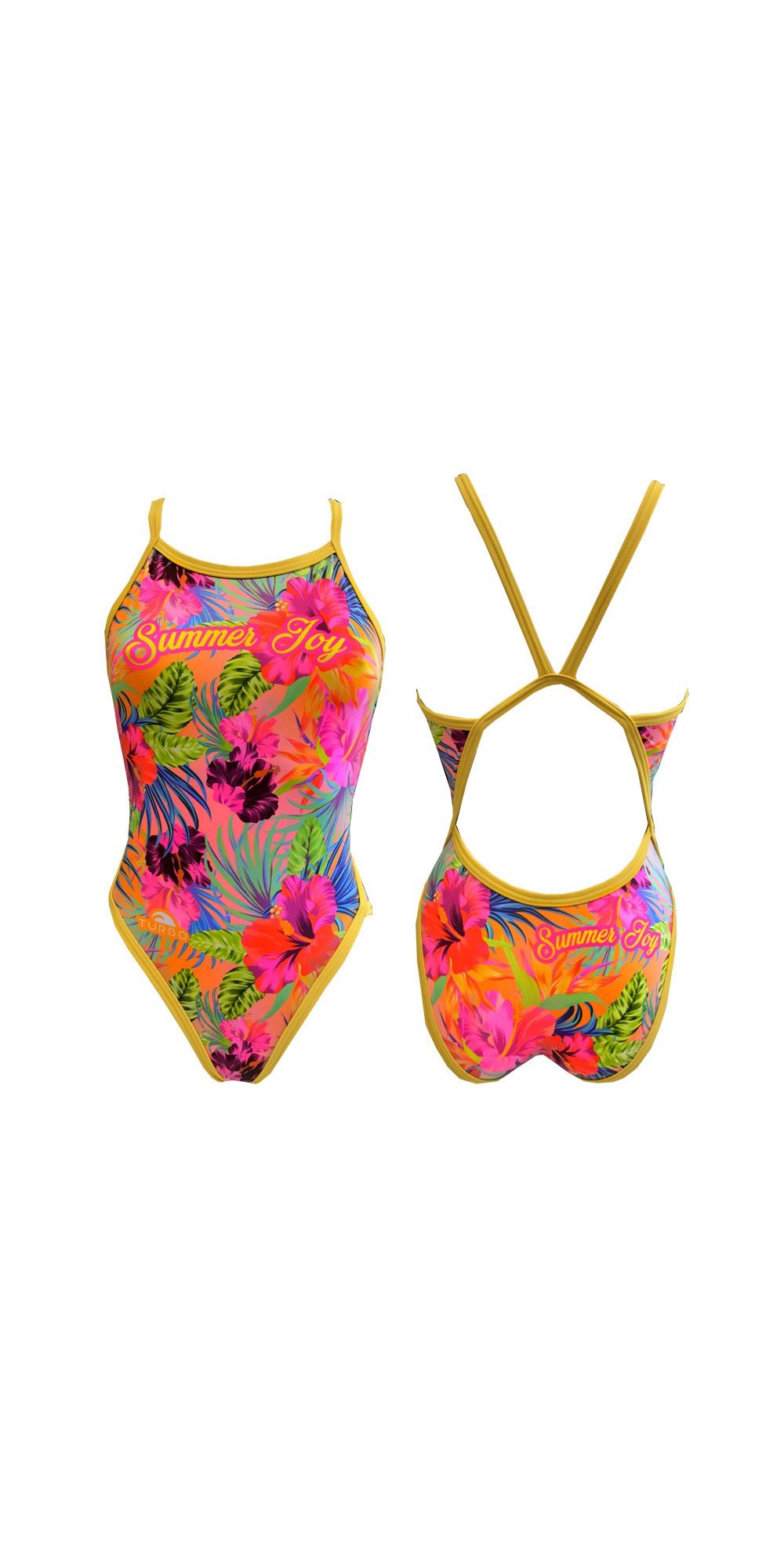 Maillot Natation Femme Fines Bretelles Révolution Summer Flower